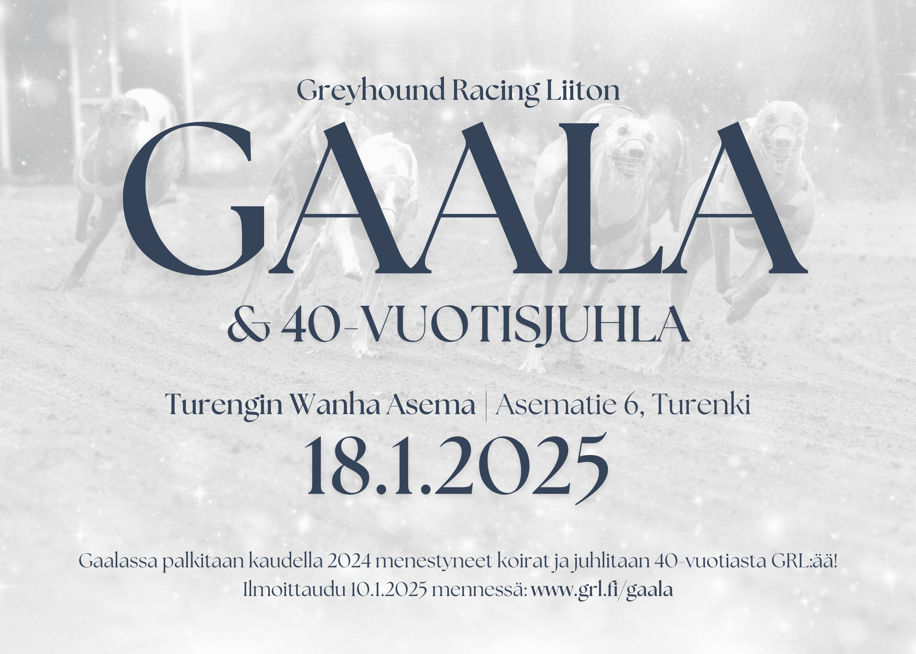 Gaala 2024 – ilmoittaudu 10.1. mennessä! – Greyhound Racing Liitto